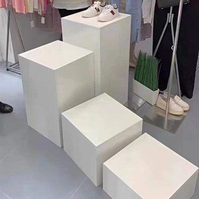 定制服装店地台橱窗模特展示桌垫高台家俱底座脚踩台网红直播站台