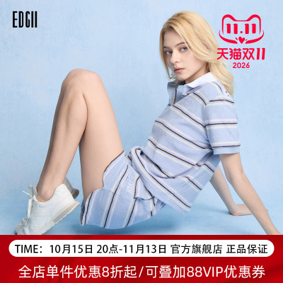 EDGII春夏新品毛巾棉短袖POLO衫