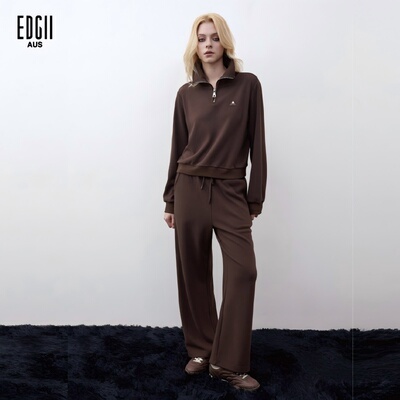 EDGII2025秋季新款翻领宽松卫衣