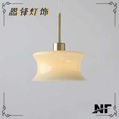 星木小吊灯法式复古中古风玻璃飘窗单头阳台后现代卧室床头玻璃灯