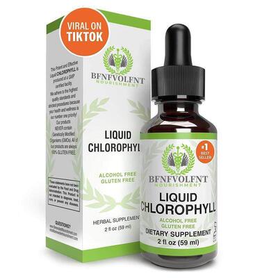 现货Liquid Chlorophyll Drops液体叶绿素滴剂天然体味肠道护理TK