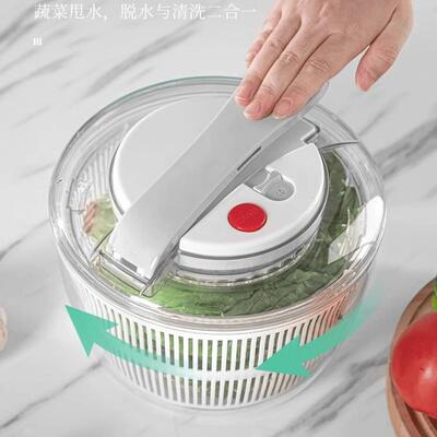 脱水水器沙拉家用沥水篮小型手脱多功压能动KZR蔬菜甩水按式