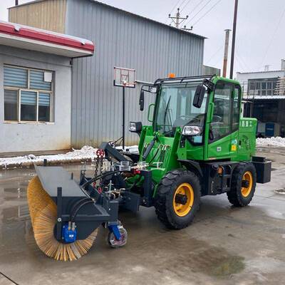工小区小型厂扫雪市机驾DWV驶式四驱雪车物扫业政道路清扫车除雪