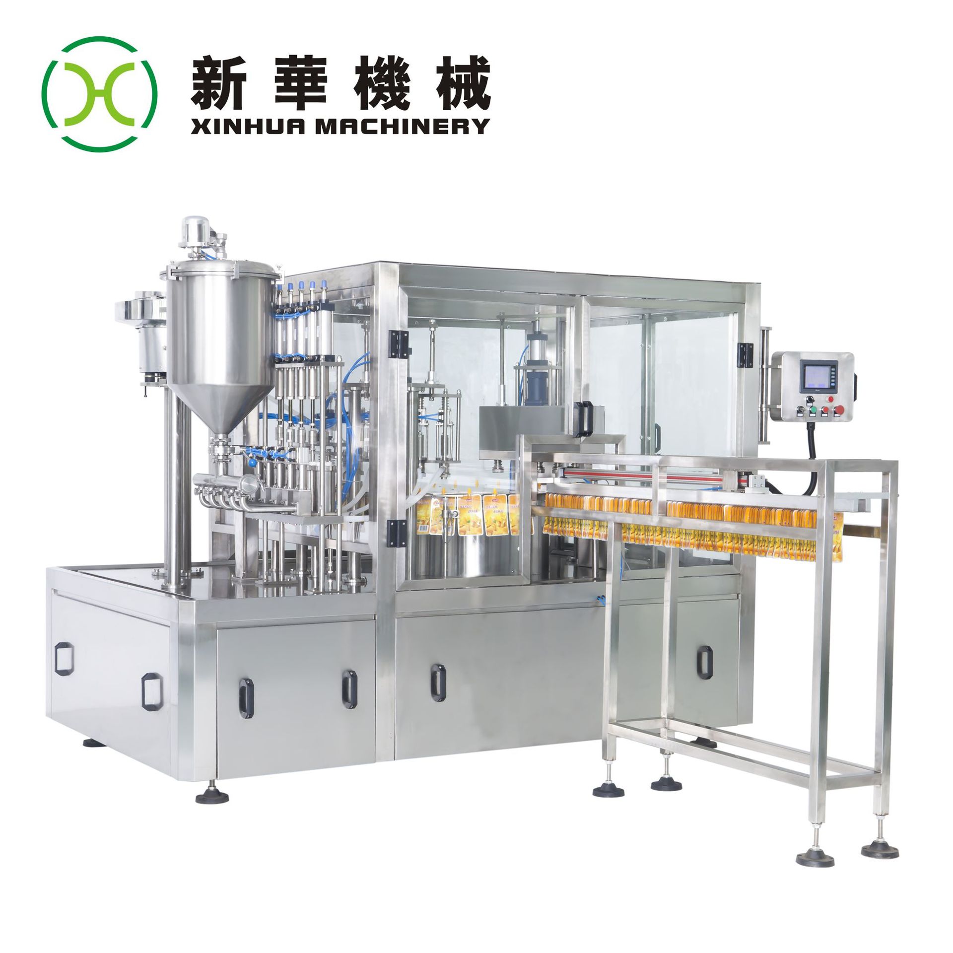 全自动吸嘴袋灌装机,吸嘴袋自动充填落盖机 牛奶酸奶果冻灌装机