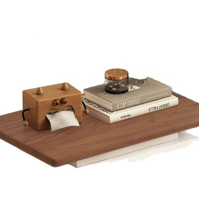 免安装全木RDA床柜实中古奶油头风意式极简小户纳型简约现代卧室