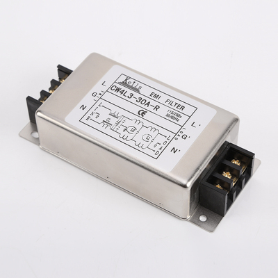 单相交流三级端子电源滤波器220V 过滤谐波抗干扰强CW4L3-30A-R