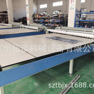 厂家供应全自动拉布横切裁片机断片机山东百折窗帘布料裁断机拓步