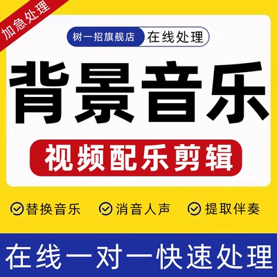 视频背景音乐伴奏添加微声音人声音频配音婚礼朗诵演讲制作提取图