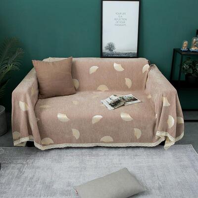 加厚雪尼尔盖发沙发树JC-11270叶花边弹力四全季沙垫沙发盖巾巾