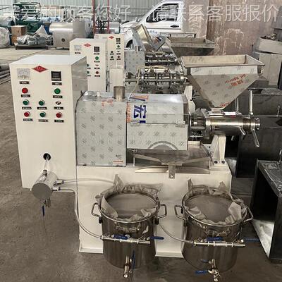 供应旋全自动油榨QZO机油中型大型榨过滤一体机220V商用螺榨油机