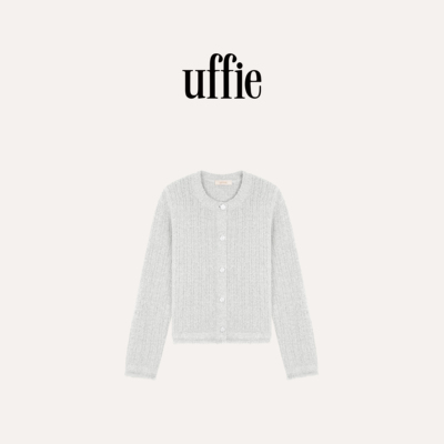 uffie圈圈肌理针织开衫