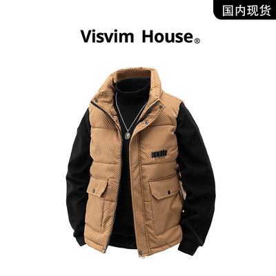 日式VISVIM BESSEL秋冬季新款加厚保暖大码马甲外套男士羽绒外套