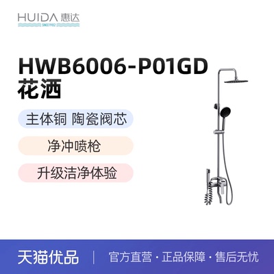 惠达（HUIDA）HWB6006淋浴器花洒 独立高压手持喷枪（不包安装）