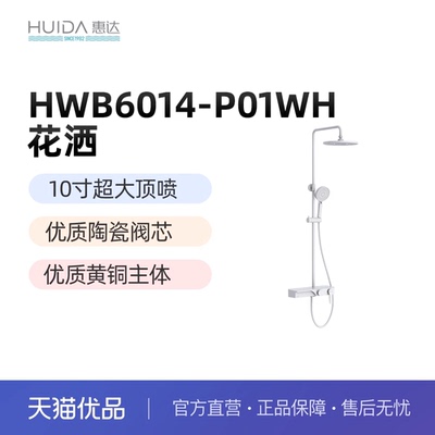 惠达（HUIDA）HWB6014-P01WH 淋浴器花洒三功能出水（不包安装）
