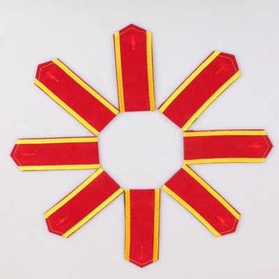 学生军训肩章厂家直销肩牌红色肩