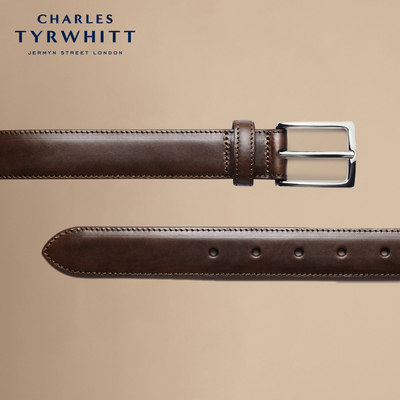 CHARTLESTYRWHITT巧克力棕腰带