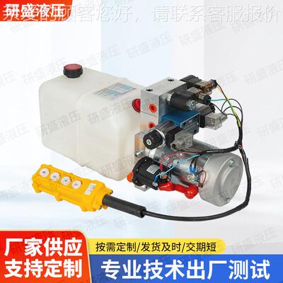 液压动力ADT单元流12V直单车双作用小型总成汽尾卸板举升机自车泵