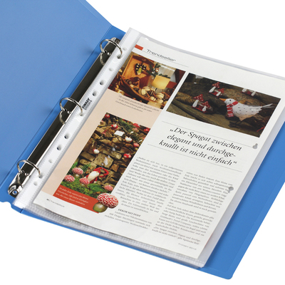 金得利 透明文件袋11孔活页袋a4十一孔文件套EH303A资料册文件夹