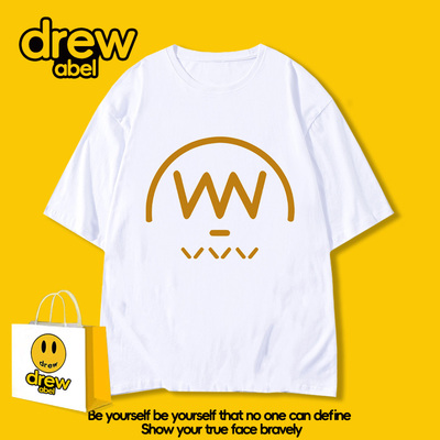 drew蔚蓝档案T恤男夏季短袖碧蓝档案动漫小涂真纪同款cos衣服潮流