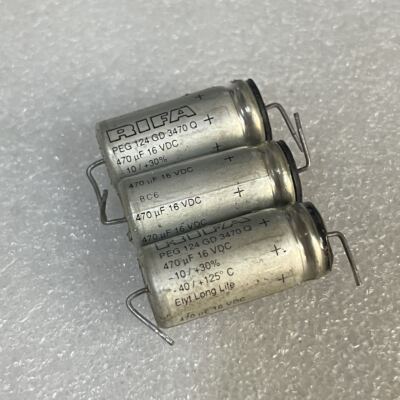 拆机 瑞典RIFA PEG124GD3470Q系列 470UF 16V 发烧音频电解电容