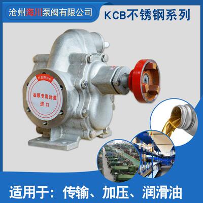 不锈钢齿轮泵自吸输送三相抽油不锈钢油泵KCB18.3-KCB200