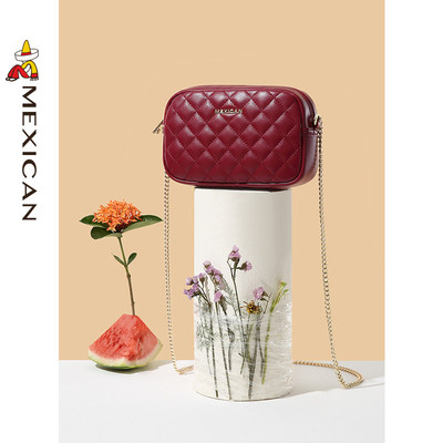 稻草人女包2025新款时尚单肩包链条包百搭菱格迷你手机斜挎包正品