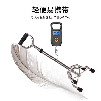 厂家老人拐杖登山杖伸防缩绊拐倒棍四脚手疾杖残人SQE防滑拐调节