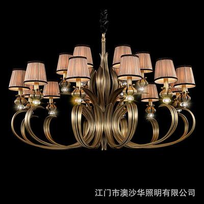 Подвесная люстра别墅吊灯Lámpara de Latón
