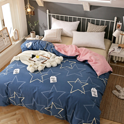 纯棉被套单件简约100%全棉学生1.5米1.8m床双人180x200230被罩