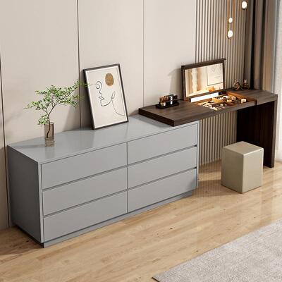 实桌木转梳妆台卧室简约现代化妆桌镜柜斗柜翻一盖体YUM可伸缩角