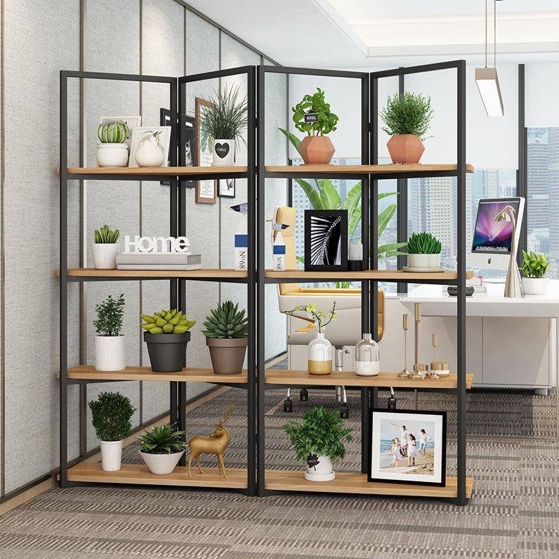 办屏公风隔断置架物简约书办公0518室隔断柜工业风隔断架花架展示