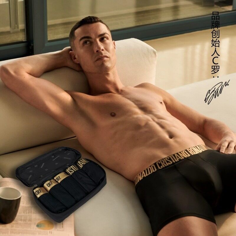 CR7官方正品C罗同款纯棉男士运动内裤新款防夹臀四角裤平角内裤
