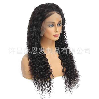 极速Real hair set 13*4 deep wave lace front wig fTull real h