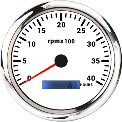 110MM车船转速表3000到8000rpm转速表通用发动机可调速比转速计