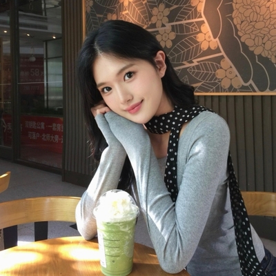 韩系长款波点丝巾黑色系脖丝带