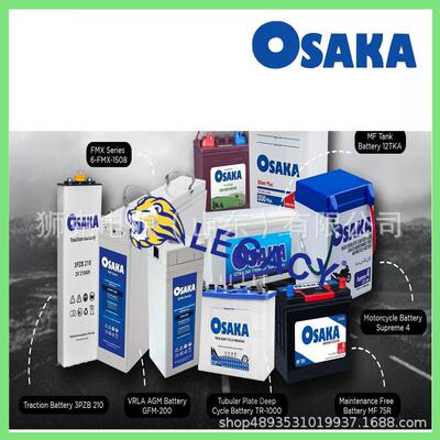 印度OSAKA蓄电池铅酸/重型电池12V210Ah船舶启动电瓶