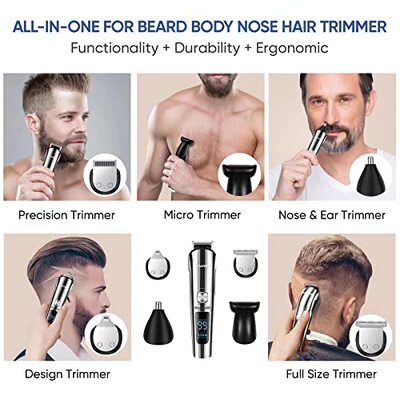 极速NAVANINO Beard Trimsmer for Men  Hair Trimmer  Waterproo