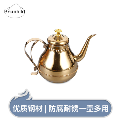 宫廷壶铁板烧金色油壶