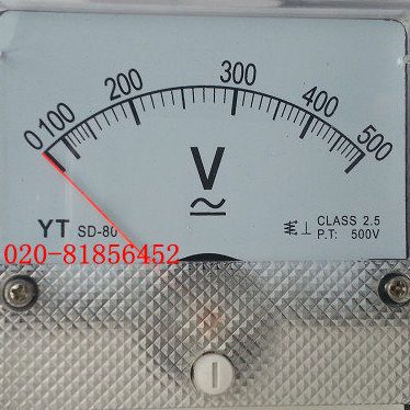 交流电压表SD80-500V  300V SD-80 YT-80 DH-80 CLASS 2.5