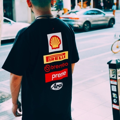 SS24 DUCATI   Week16联名背后徽标印花短袖T恤男女同款