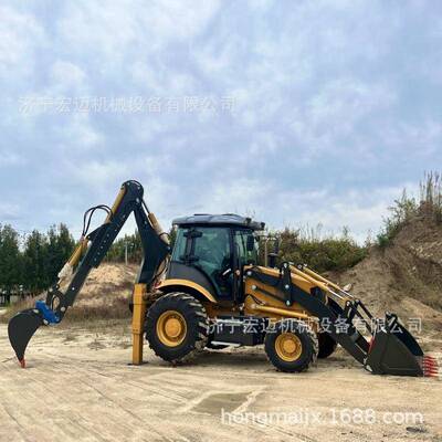 两头忙装载挖掘一体机大小轮工程车挖掘装载机械履带挖掘装载机