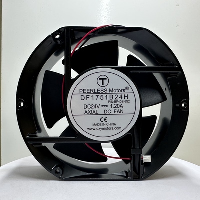 全新PEERLESS Motors DF1751B24H/M 24V 0.90A 1.20A变频器风扇