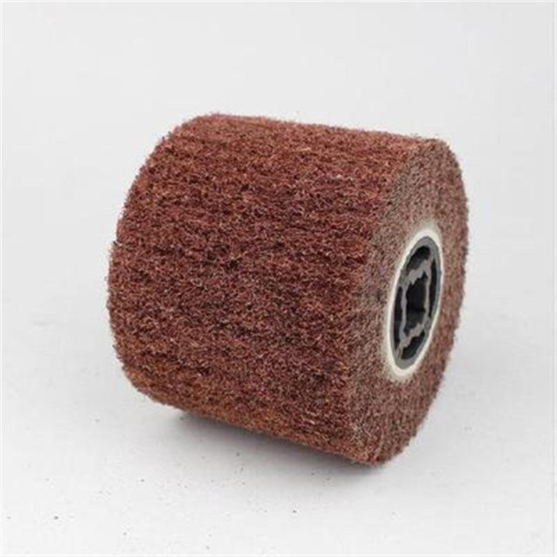 钢丝拉丝轮去毛刺除锈模具尼龙百洁布棉布打磨片角磨机抛光轮用