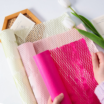 蜂窝纸鲜花花束包装纸新款网格花艺网眼包花纸花店花艺资材diy纸