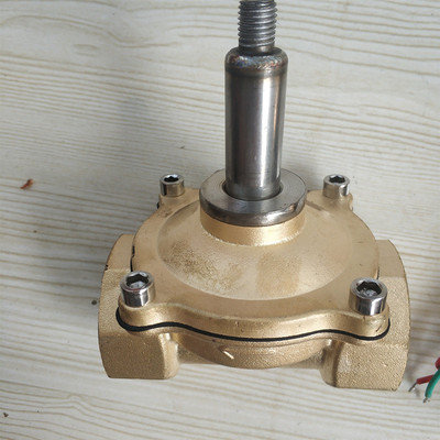 常水流传感闭水阀DN25铜开关气阀控制阀AC220V铜线24V6分1寸包邮