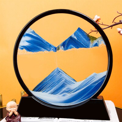 新品3D Flowing Sand Ornament 7 Inch Art KPainting Deep Sea S