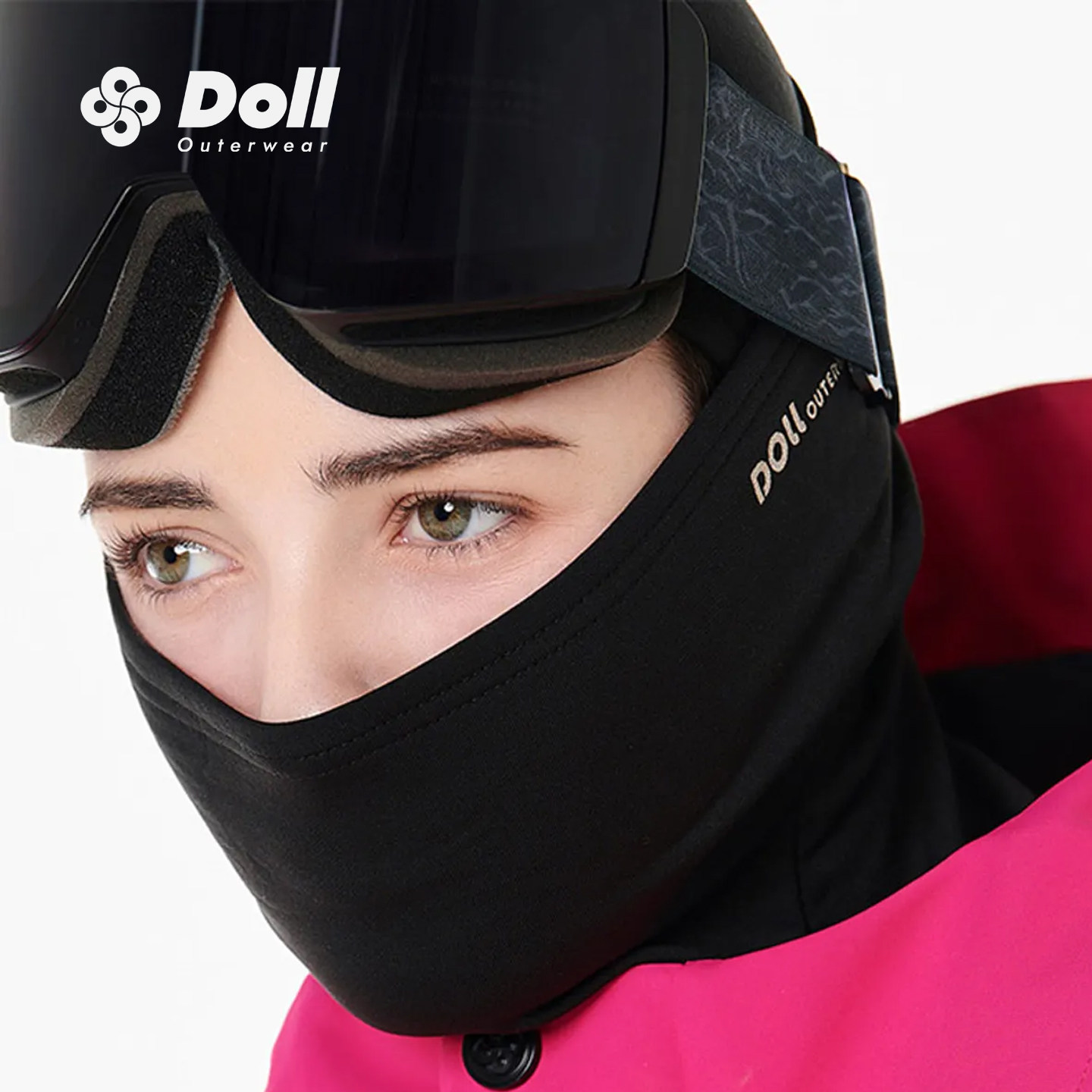 DOLLOUTERWEAR滑雪面罩全包护脸加绒保暖防风冬滑雪专用头套护具