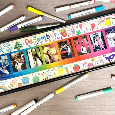 宝丽来彩虹相纸相框桌挂墙高端装饰DIY手工礼品男女朋友