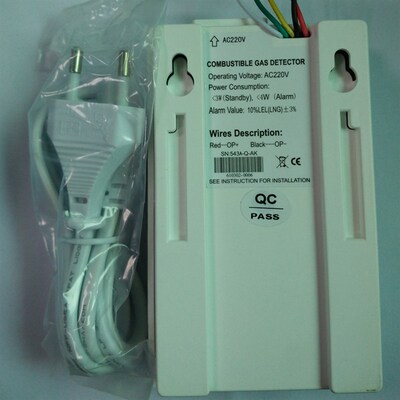 Combustible Gas Leak Detector Gas Alarm Sensor AC220V