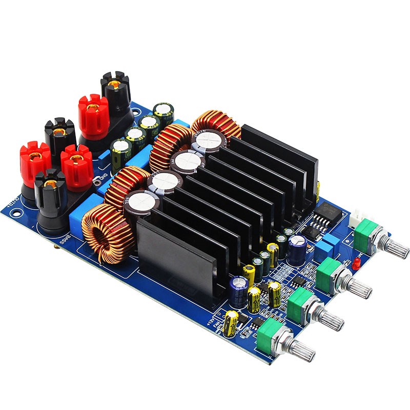 hifi发烧级2.1声道低音炮箱数字音频功放板2*150W+300W大功率模块